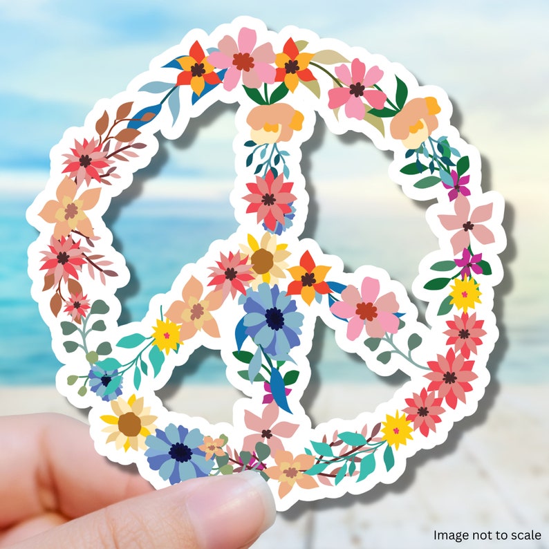 Peace Sign Sticker Pack 3 Stickers Included Bumper Sticker - Etsy