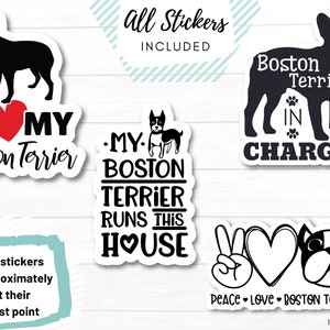 Boston Terrier Sticker Pack 27 Stickers Included Decal Sticker Boston ...