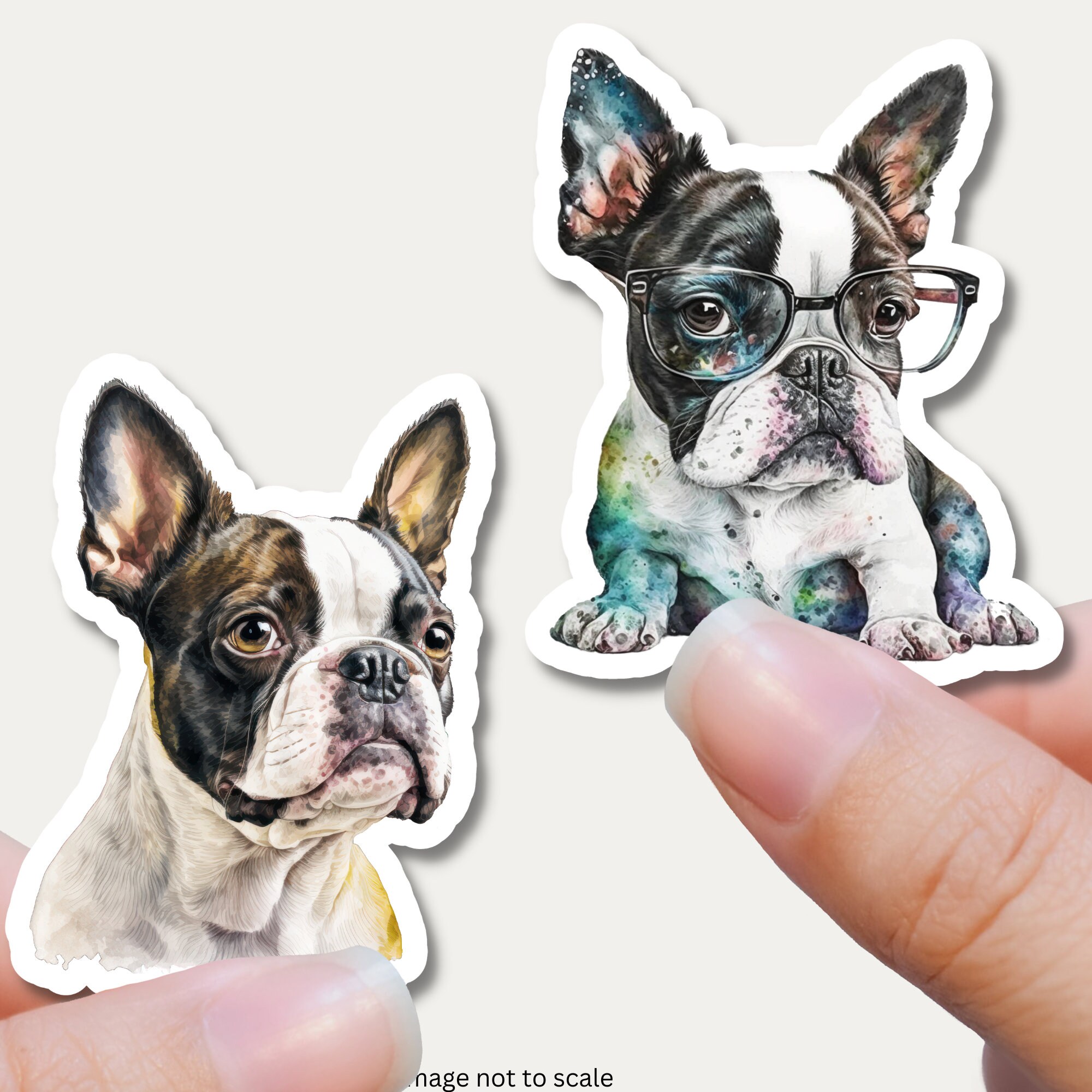 Boston Terrier Sticker Pack 15 Stickers Included Decal Sticker Boston ...