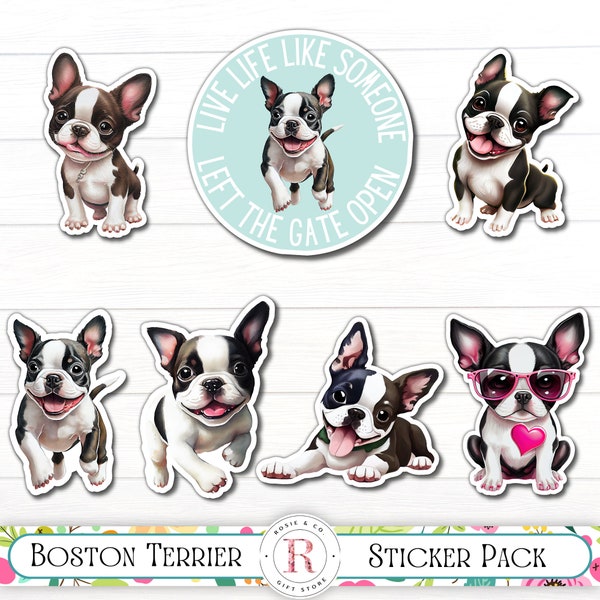 Boston Terrier Decal - Etsy