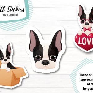 Boston Terrier Sticker Pack 27 Stickers Included Decal Sticker Boston ...