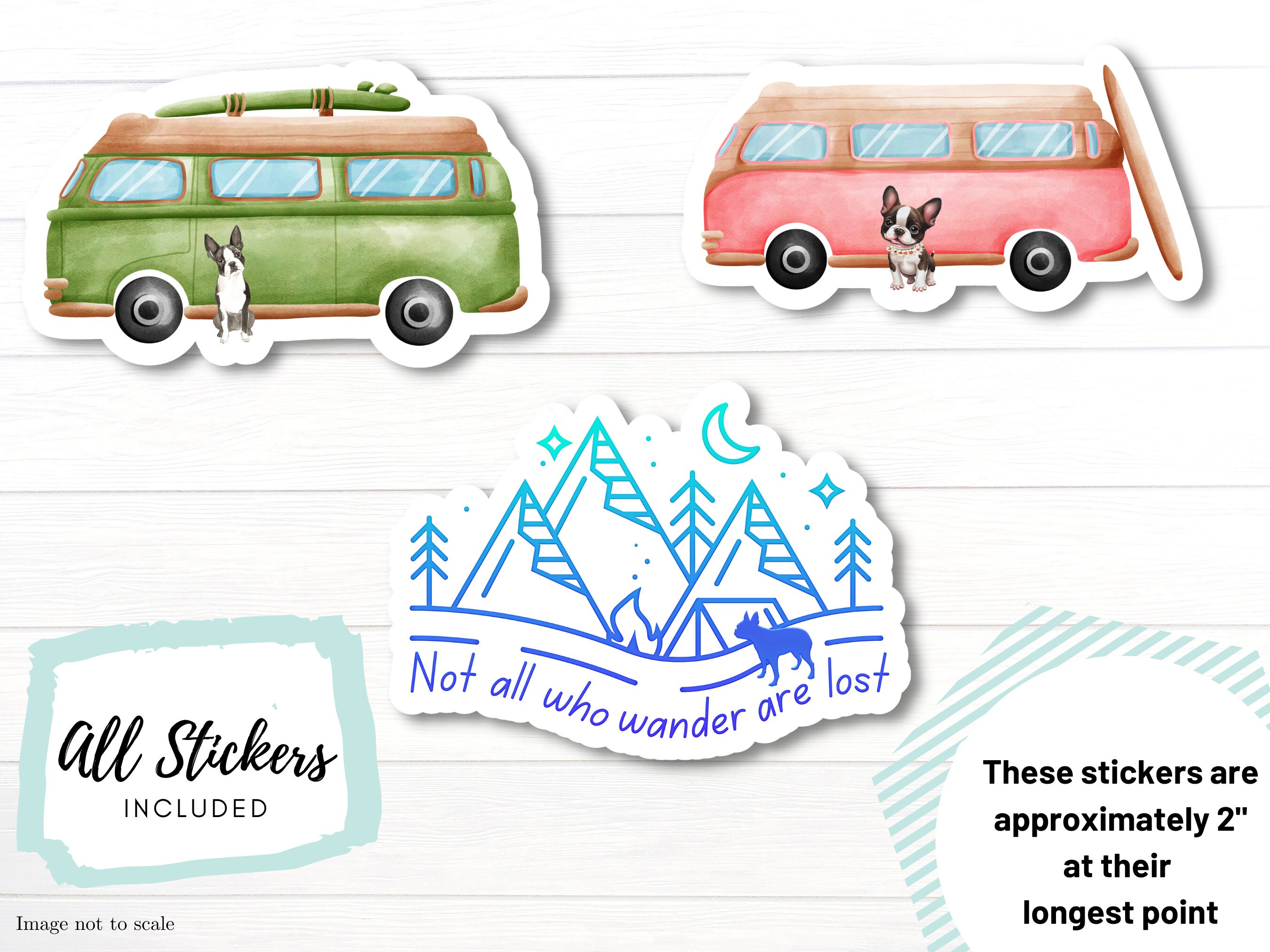 Boston Terrier Sticker Pack 29 Stickers Included Decal Sticker Boston ...