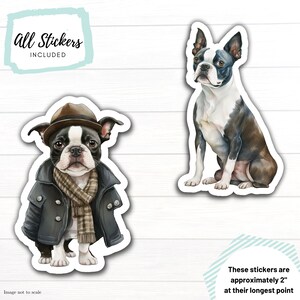 Boston Terrier Sticker Pack | 27 Stickers Included | Decal | Sticker ...