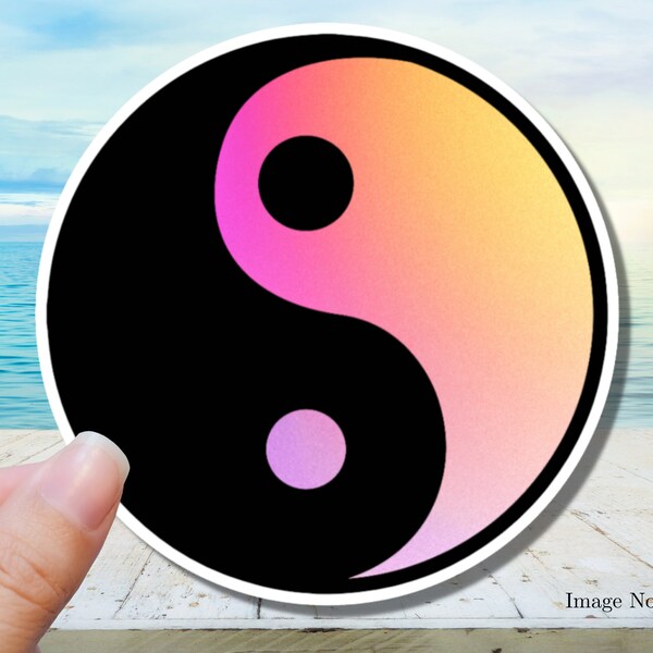 Yin Yang Sticker - Etsy