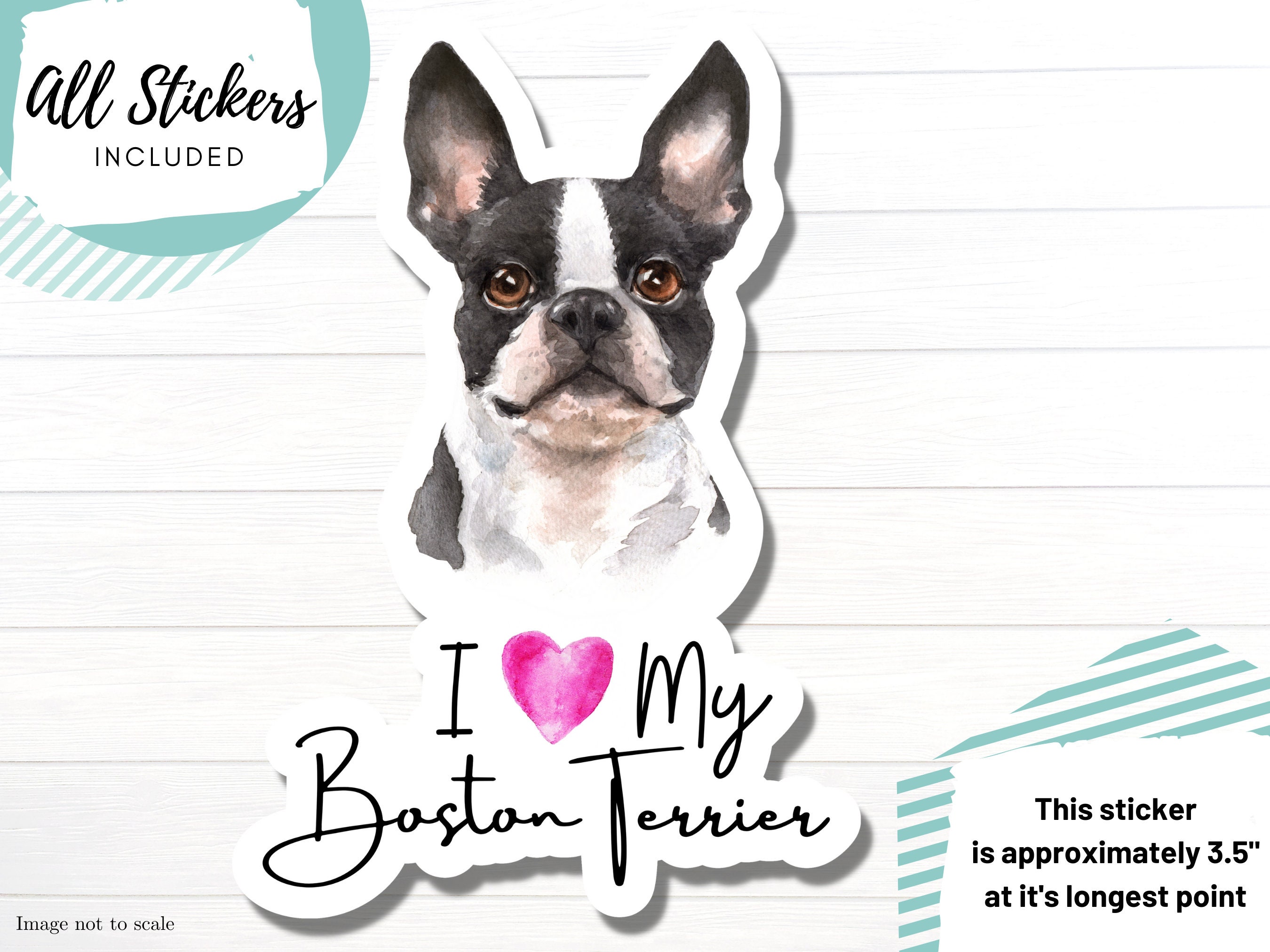 Boston Terrier Sticker Pack 27 Stickers Included Decal Sticker Boston ...
