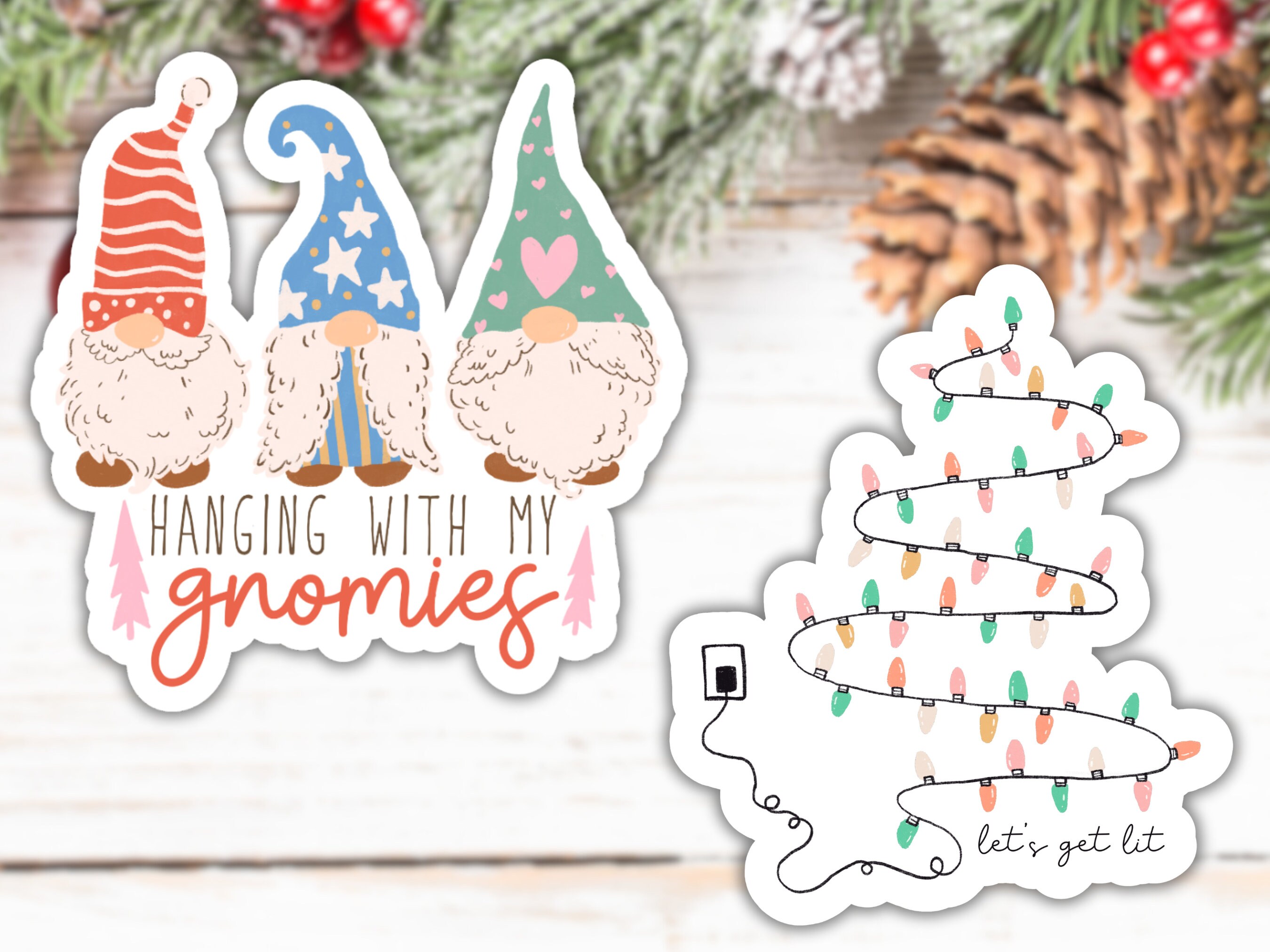 Hand Drawn Christmas Sticker Pack 21 Stickers Included Christmas ...