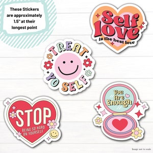 Retro Inspirational Quotes Sticker Pack Pack of 30 Stickers - Etsy