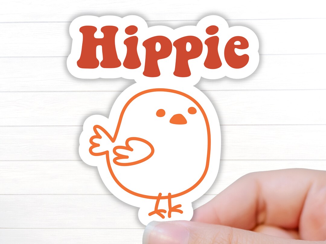 Hippie Chick Sticker Hippie Chick Decal Hippie Boho - Etsy