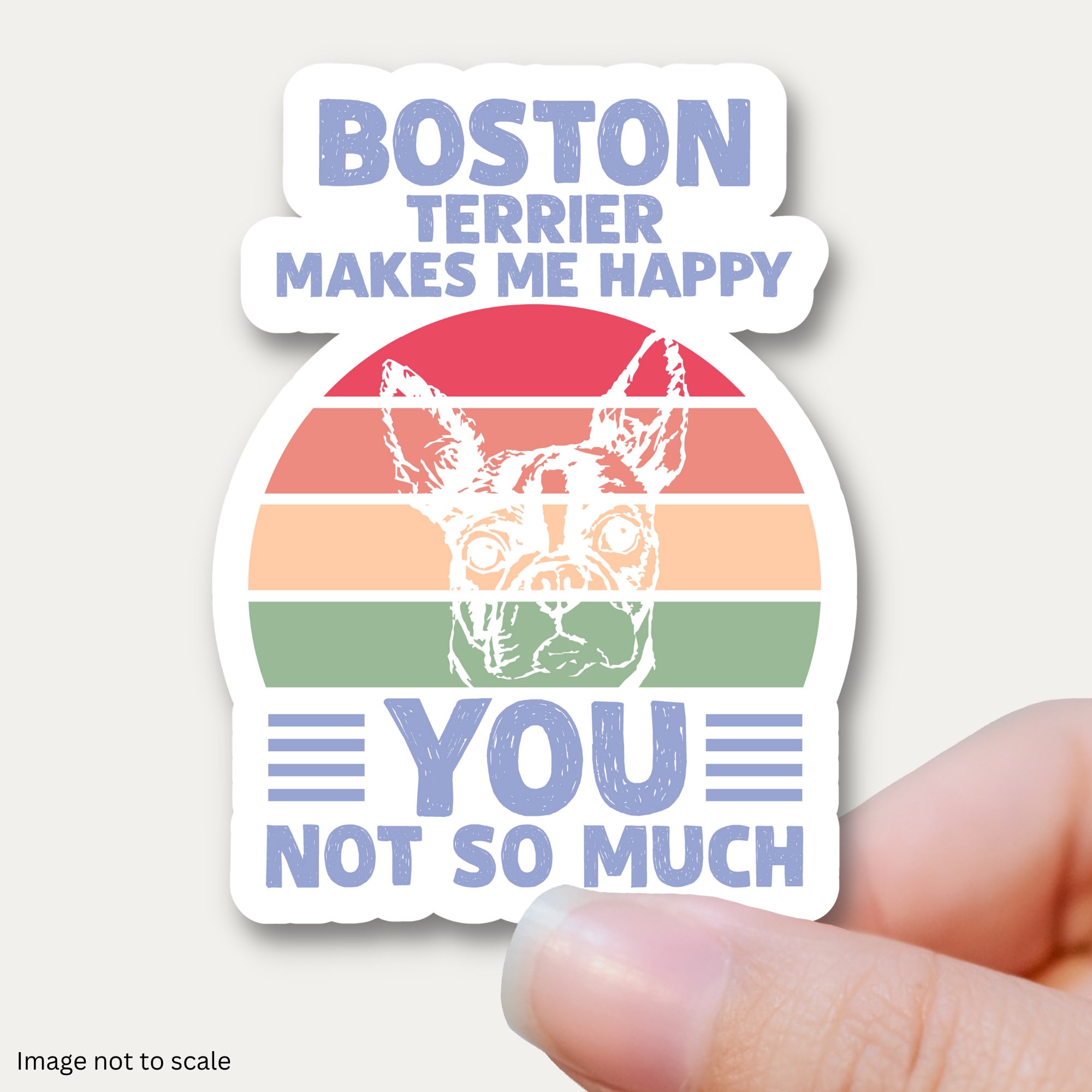 Boston Terrier Sticker Pack Pack of 7 Stickers Decal - Etsy