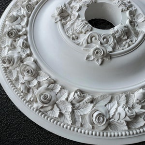 70 Cm Plaster Rosette for Chandeliers and Elegant Ceiling Decorations ...