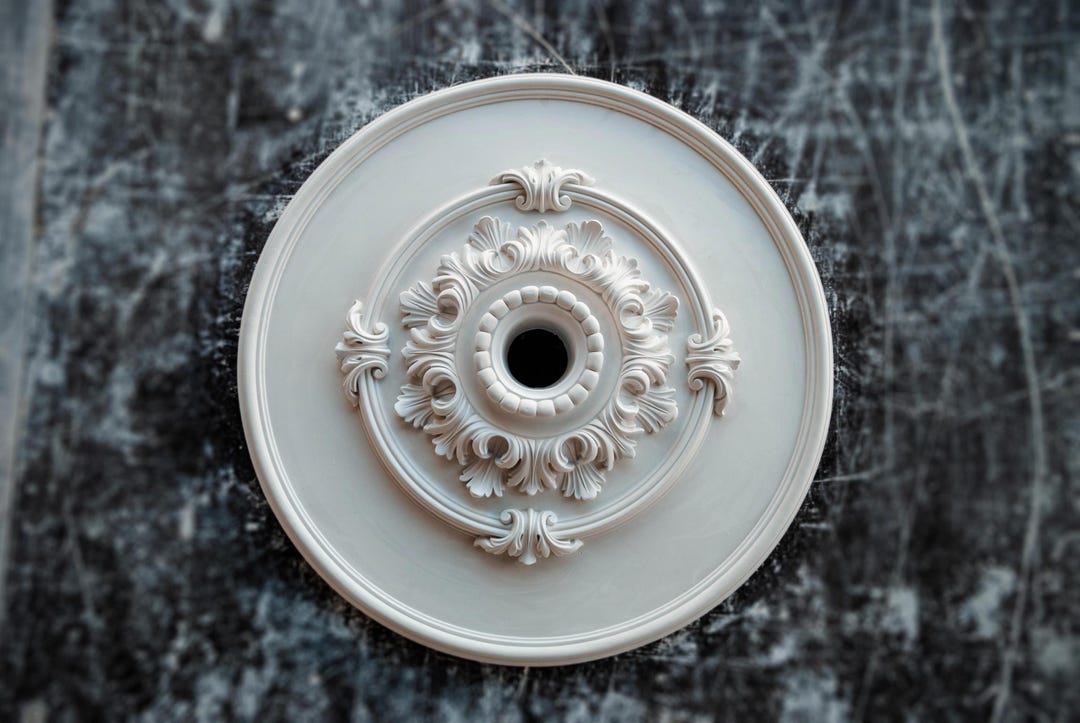 60 Cm Vintage Ceiling Rosette, for Light Fixtures, Chandeliers, Fans ...