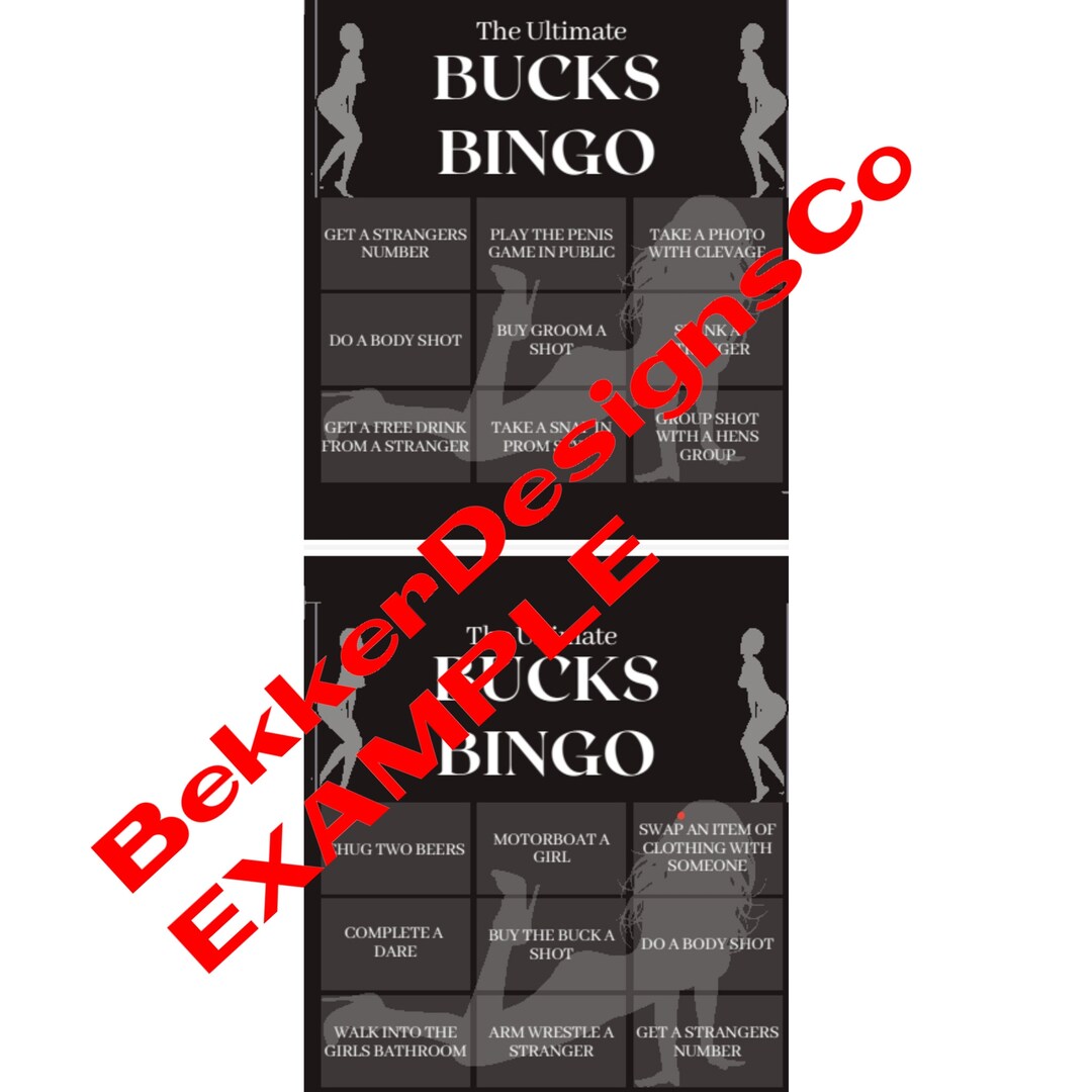 Ultimate Bucks Bingo - Etsy