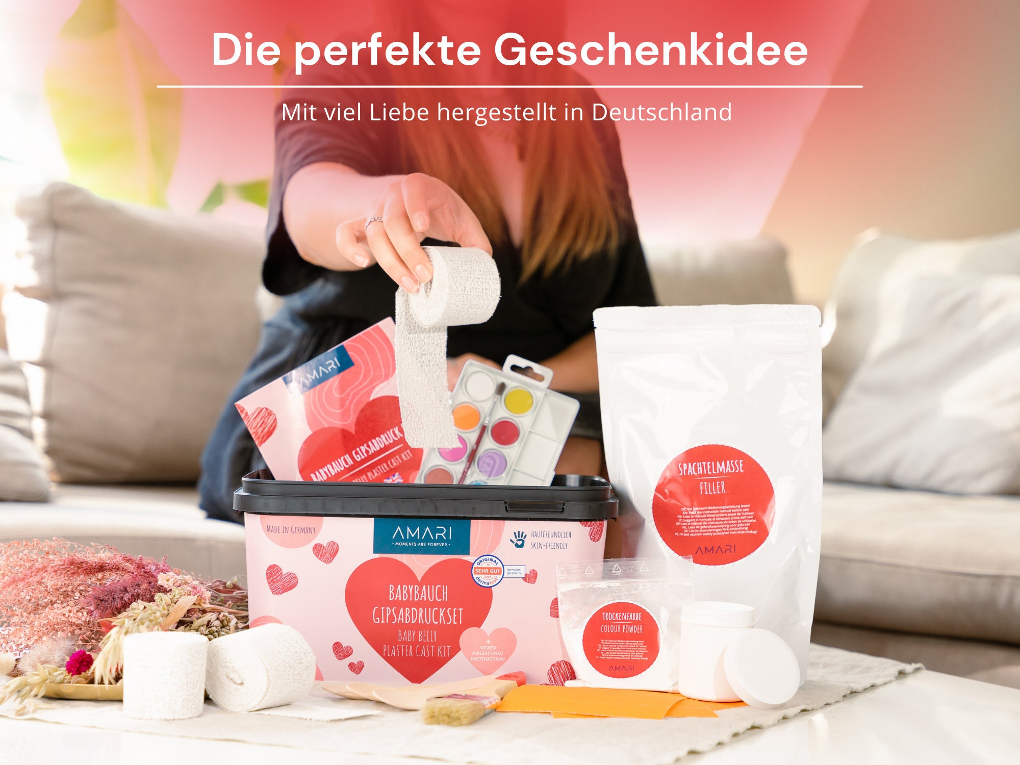 AMARI® Plaster Cast Baby Bump Set Baby Bump Plaster Cast Set - Etsy