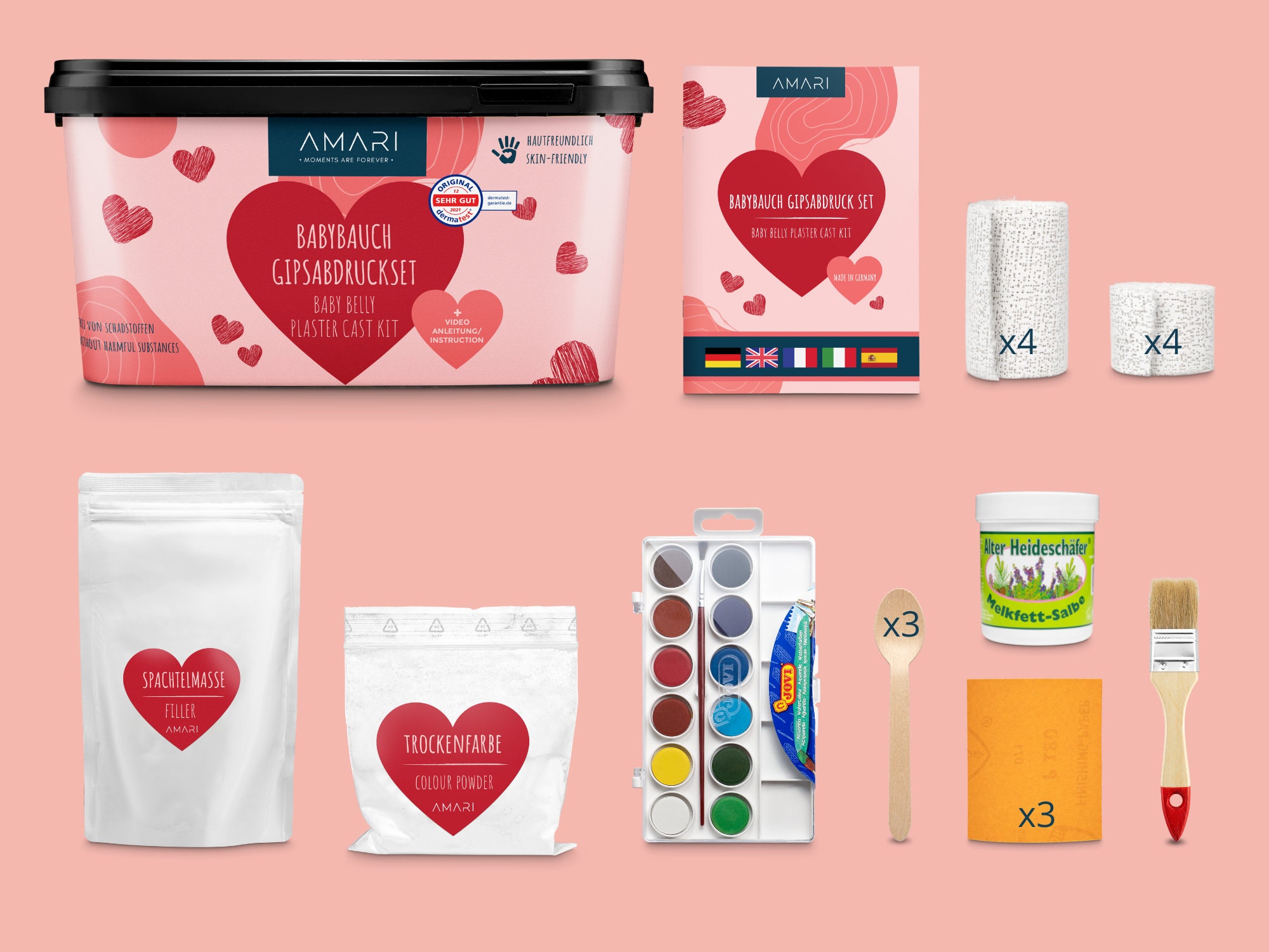 AMARI® Plaster Cast Baby Bump Set Baby Bump Plaster Cast Set - Etsy