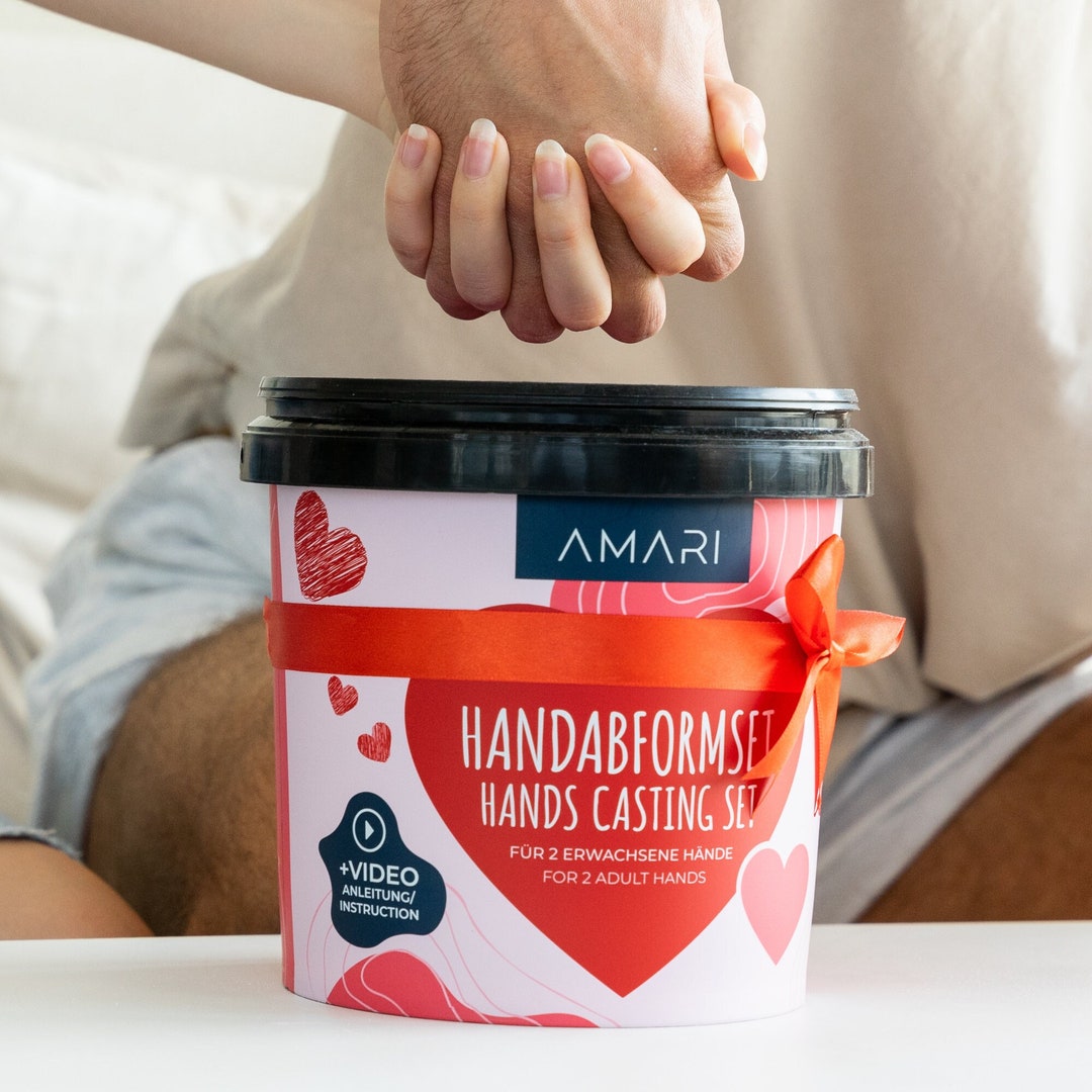 AMARI® Handprint Set for Couples 3D Plaster Cast Set Family Valentine's ...