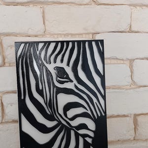3D Decorative Zebra Board - Etsy