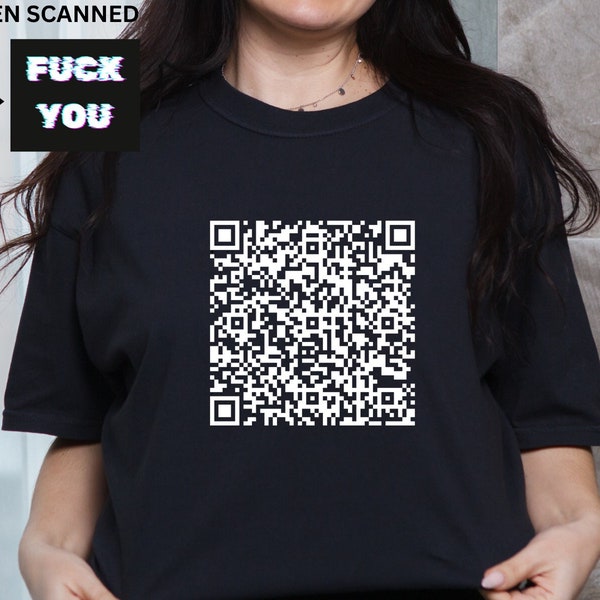 Funny Qr Code Tshirts - Etsy
