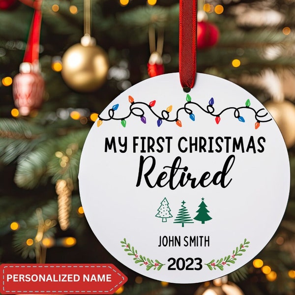 Personalized Christmas Retirement Ornaments - Etsy