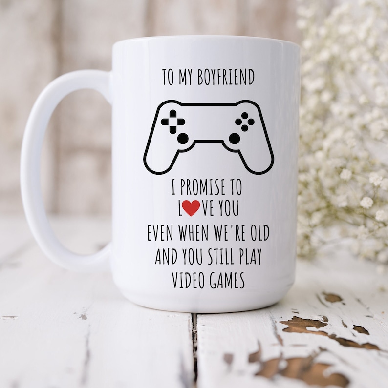 Gamer Boyfriend Mug, Video Game Gifts for Him, Personalized Gift for ...