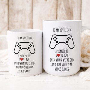 Gamer Boyfriend Mug, Video Game Gifts for Him, Personalized Gift for ...