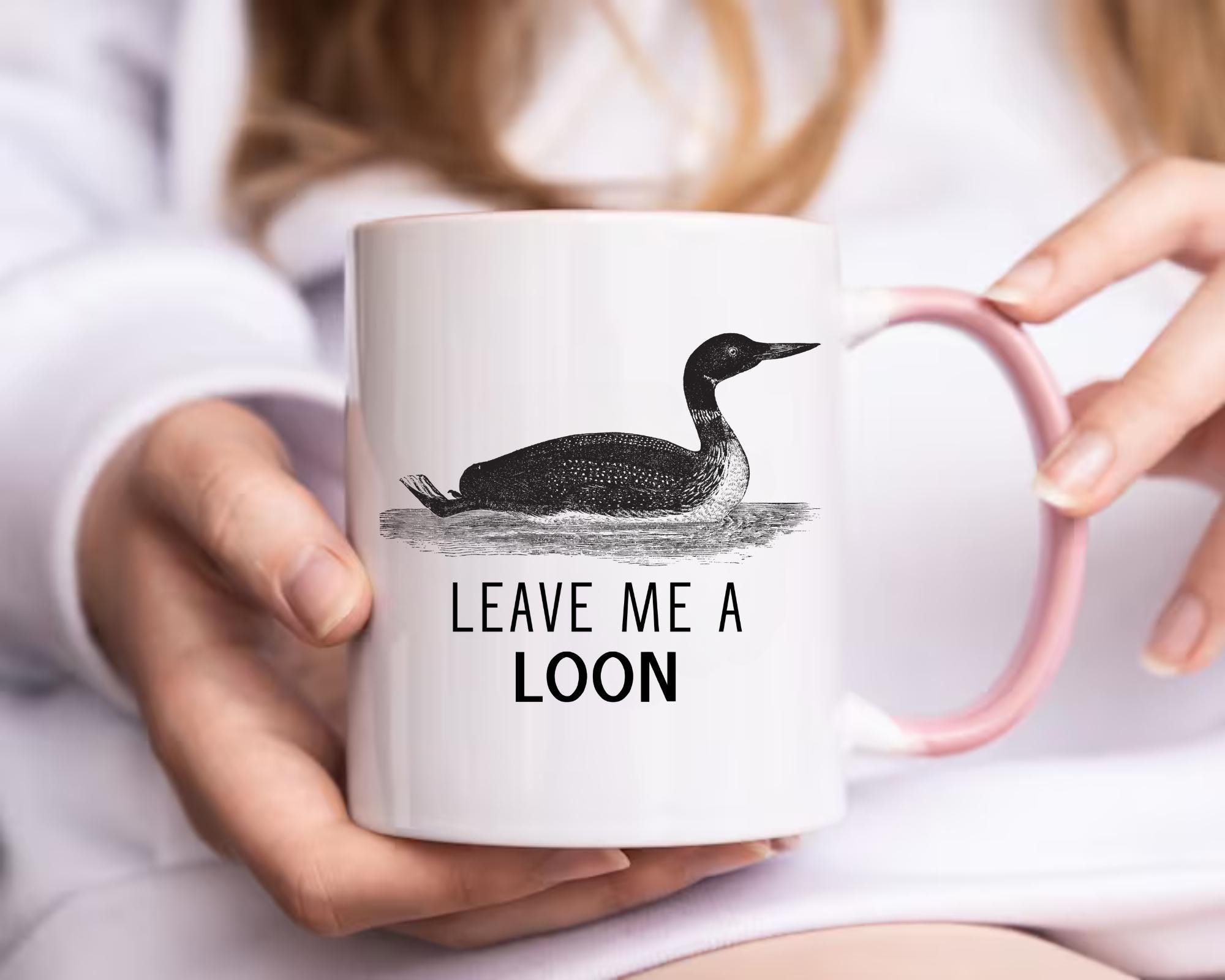 Funny Leave Me A Loon Mug, Loon Coffee Mug, Loon Bird Lover Gifts, Lake ...