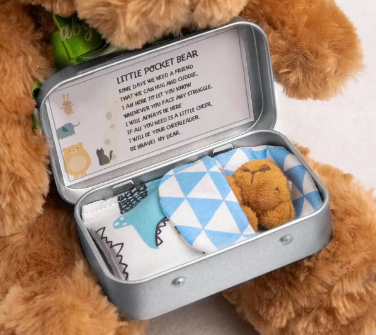 Pocket Hug, Pocket Bear, Personalized Little Pocket Bear, Encouragement ...