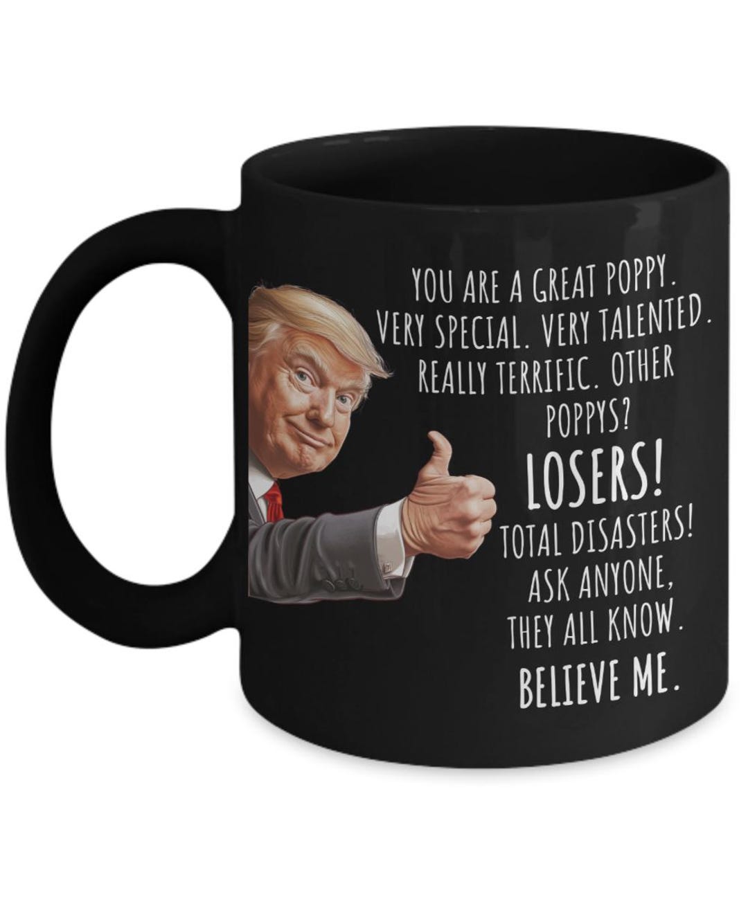 Poppy Trump Mug, Trump Grandpa Mug for Poppy Gifts for Poppy, Donald ...