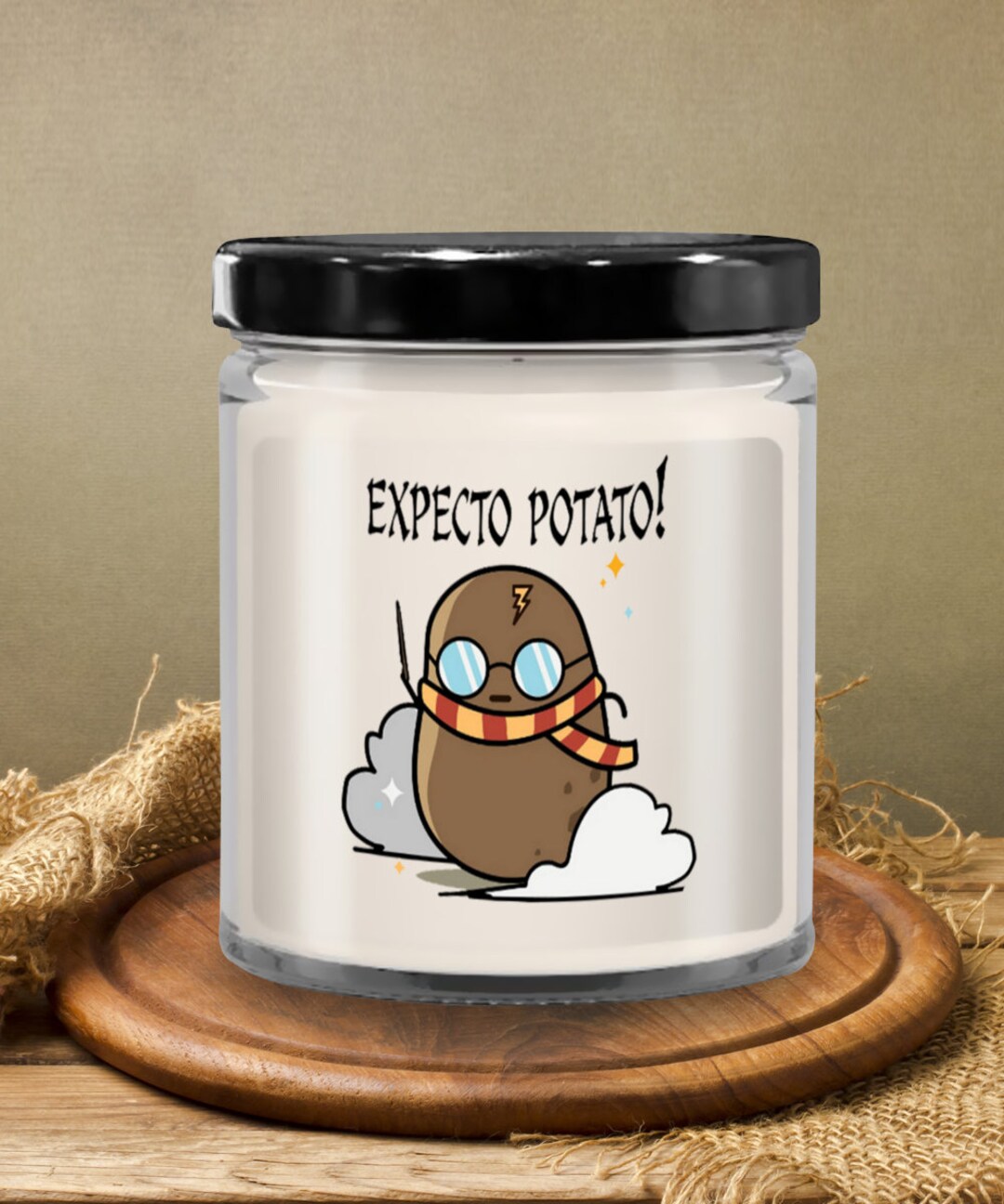 Expecto Potato Candle, Wizard World, Funny Potterhead Gift, Sorcerer ...