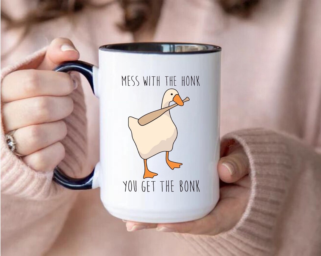 Goose Mug Funny Goose Mug Goose Funny Duck Mug Meme Gift for Her ...