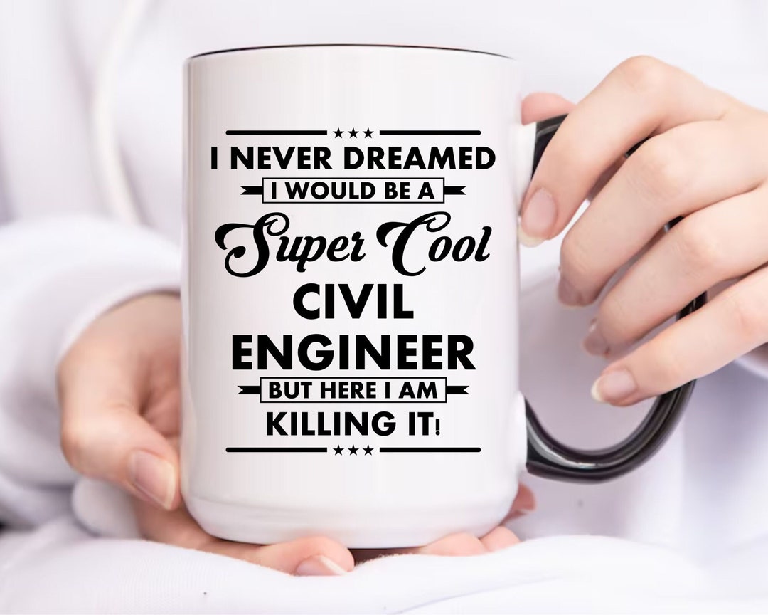 Civil Engineer Mug, Civil Engineer Cup, Engineer Graduation ...