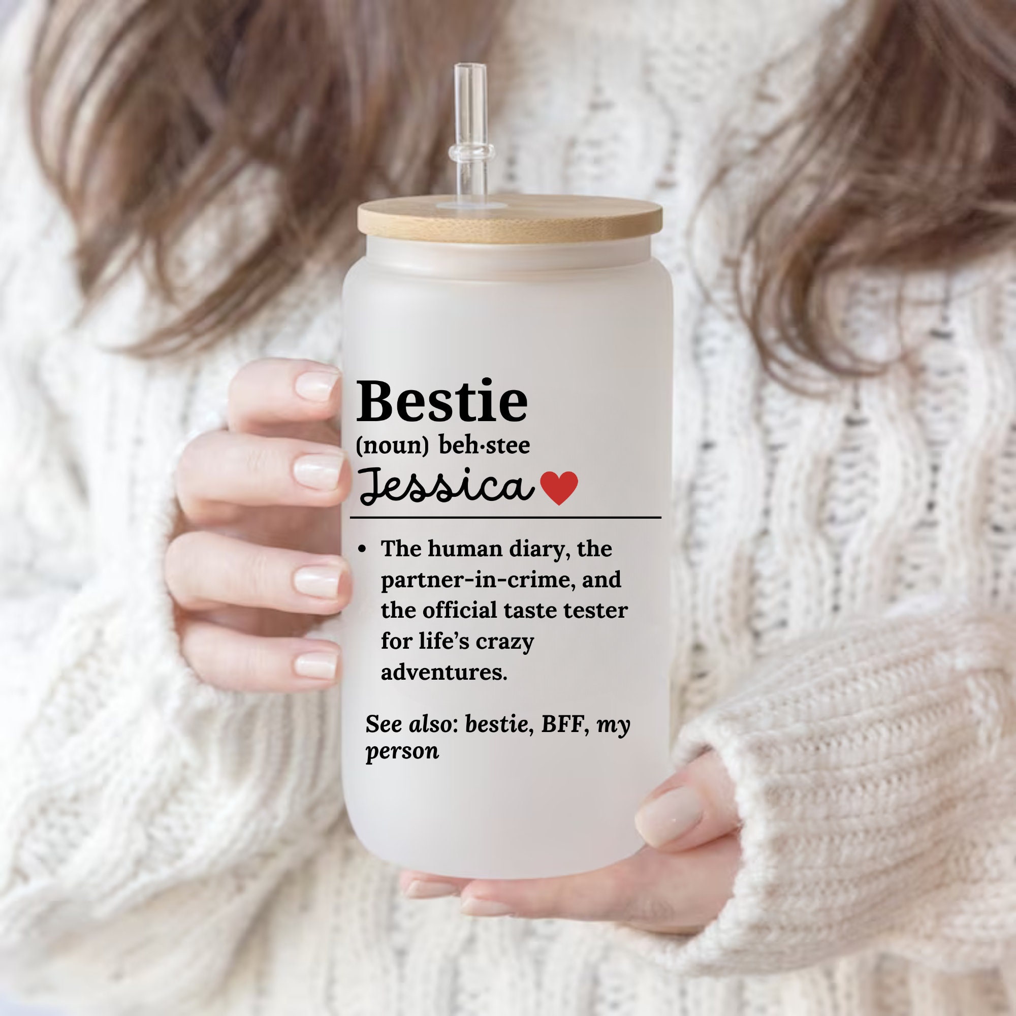 Personalized Bestie Mug, Funny Best Friends Gifts for Bestie Meaning ...