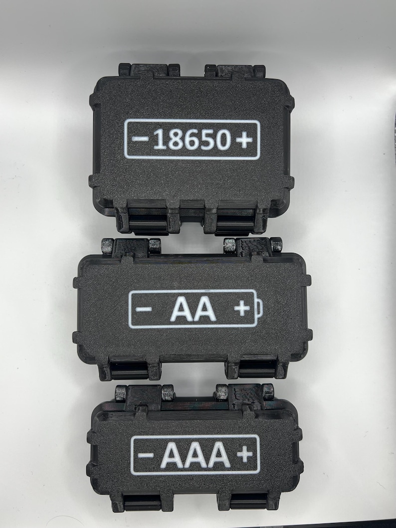 Custom Rugged Battery Case With Seal | AA | AAA | 9V | 18650| Made in ...