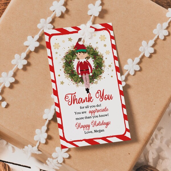 Elf Thank You - Etsy