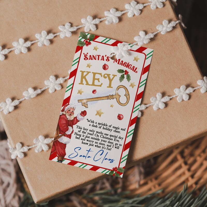 Santa Key - Etsy