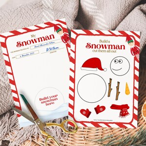 Printable Build A Snowman Activity for Kids, Build A Snowman Printable ...