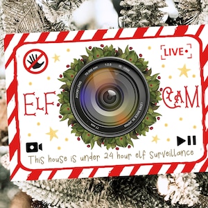 Printable Christmas Elf Camera, Do Not Touch Me Christmas Elf Cam ...