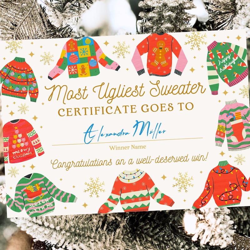 Ugly Sweater Awards - Etsy