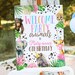 Editable Party Animals Welcome Sign Template, Party Animals Sign, Zoo ...