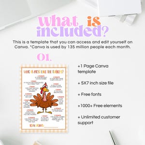 Printable Thanksgiving Game,family Thanksgiving Game, Dinner Table Game ...