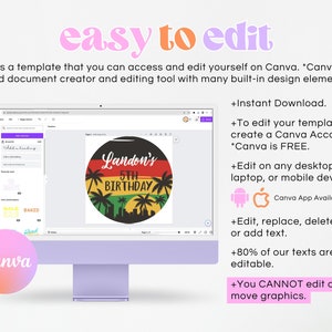 Editable Reggae Birthday Cupcake Toppers, Reggae 1st Birthday, Jamaican ...