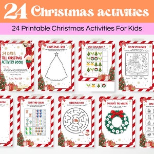 25 Day Christmas Activities for Kids, Printable Christmas Activities ...