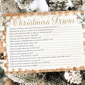 Editable Christmas Trivia Game, Christmas Party Games, Festive Season ...