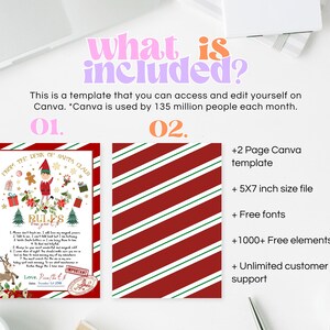 Editable Christmas Elf Magic Rules for Kids Template, Do Not Touch Me ...