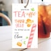 Editable Iced Tea Gift Tags, End of School Year Tag, You're Tea-riffic ...