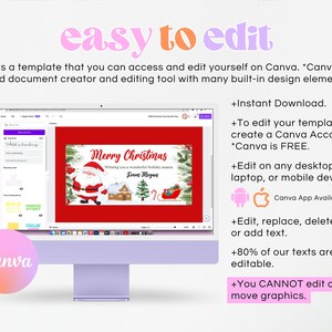 Editable Christmas Candy Bar Wrapper Template, Christmas Chocolate ...