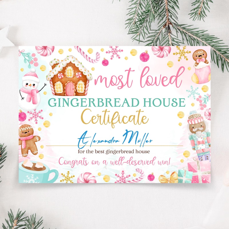 Gingerbread House Award - Etsy