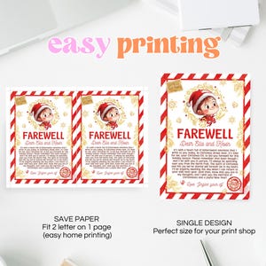 Editable Elf Farewell Letter, Goodbye Elf Letter, Christmas Elf Letters ...