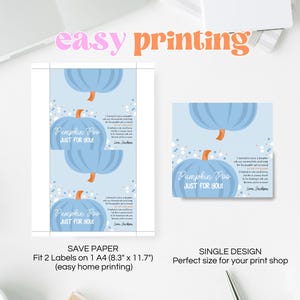 Editable Pumpkin Poop Bag Topper, Halloween Favor Tag, Trick or Treat ...