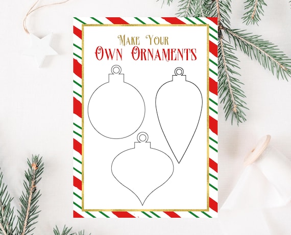 Printable Christmas Ornaments For Kids Homemade Christmas Ornaments
