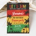 Editable Reggae Birthday Invitation, Reggae First Birthday Party Invite ...